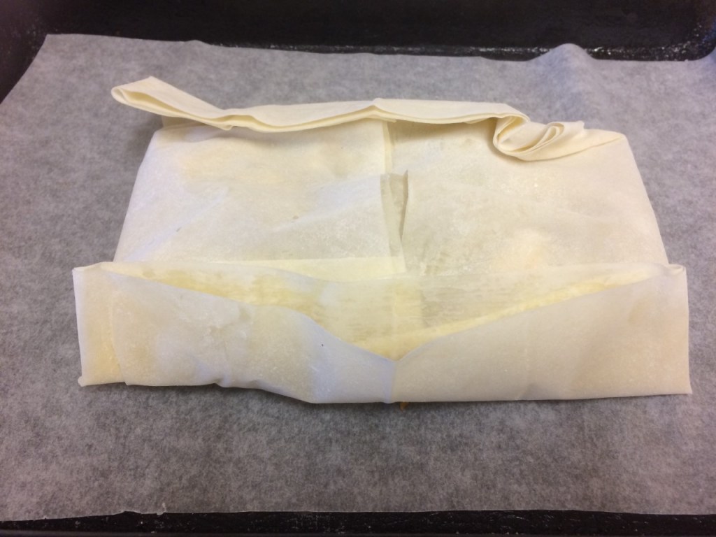 Filo Parcel with Goats Cheese, Roasted Butternut Squash and Spinach ...