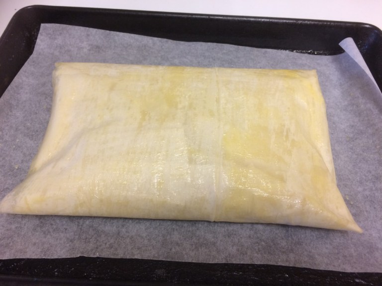 Filo Parcel with Goats Cheese, Roasted Butternut Squash and Spinach ...