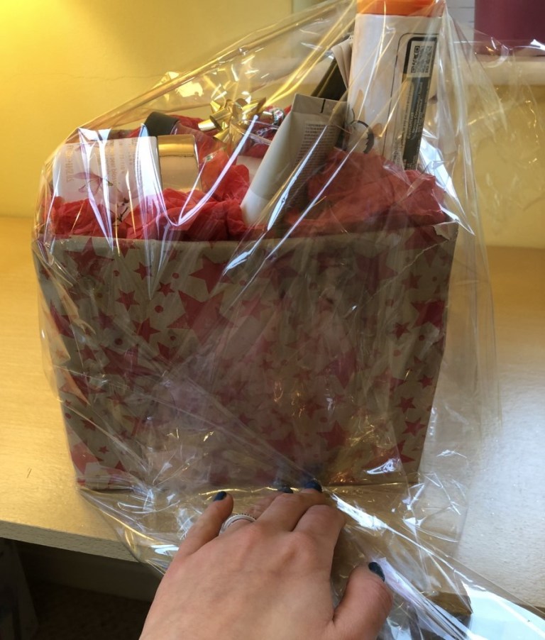 How To – Hamper Wrapping – Pesky Recipes